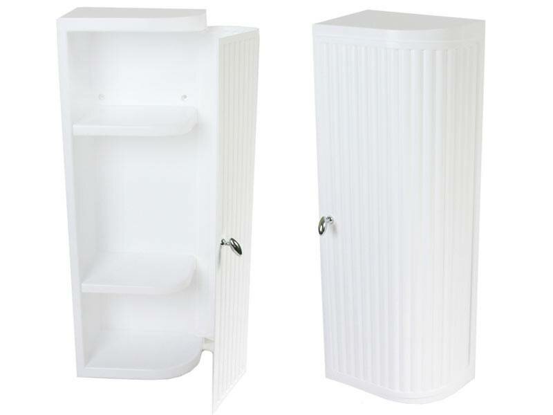 Шкафчик угловой Hilton Left (снежно-белый)