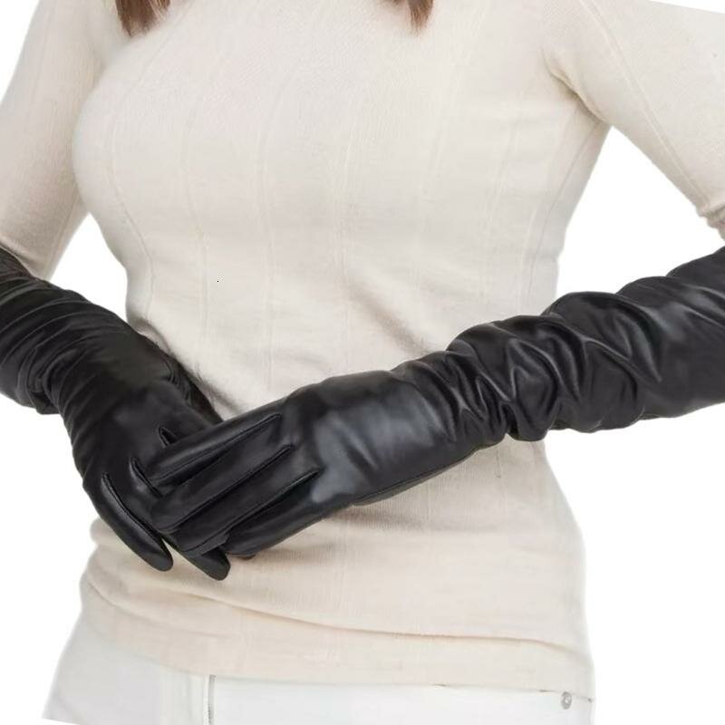 Длинные перчатки из искусственной кожи для сценического представления cos gloves