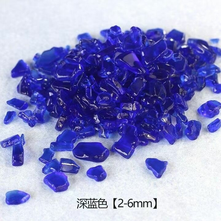 Основа для ландшафтного дизайна аквариума, нерегулярные стеклянные частицы, гидропонная поверхность для растений, ручная работа, креативные смешанные цветные стеклянные частицы