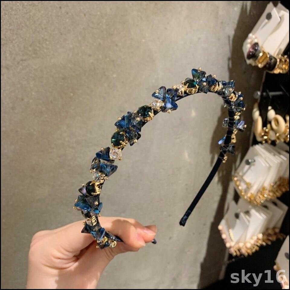 Ободок для волос женский с камнями и стразами. Fashion Jewelry