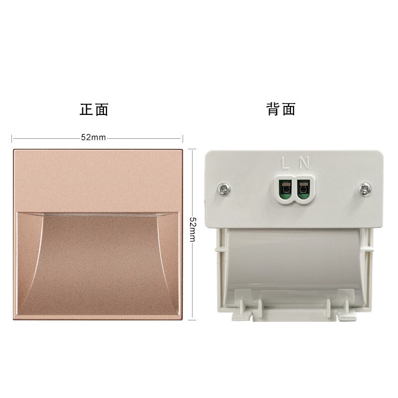 Кросс-бордерные аксессуары для настенных золотых выключателей и розеток типа 86, стеклянная рамка и модуль на 52 функции, которые можно свободно комбинировать