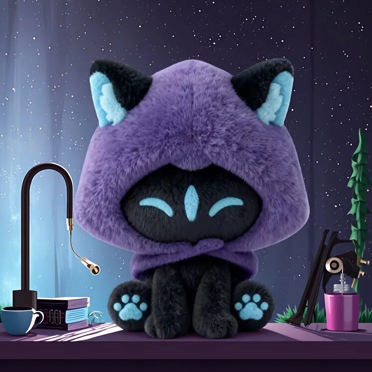 Игрушка Valorant Omen Cat, 10 см, Цвет: 10cm B
