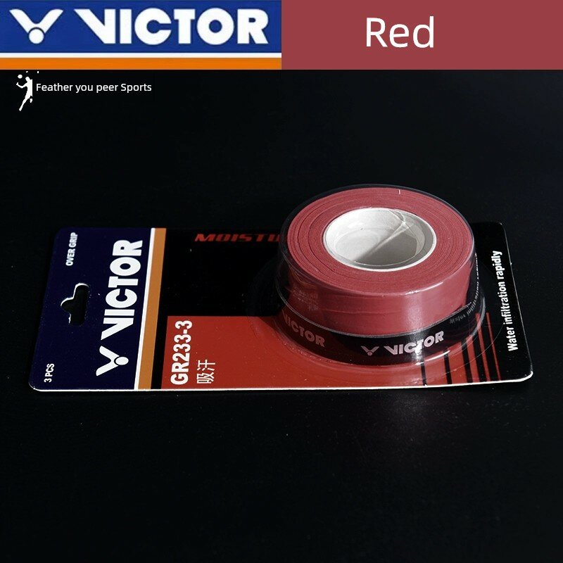 Аутентичная ракетка для бадминтона VICTOR Victory, резиновая теннисная ракетка, нескользящая, GR233-3 Victor,