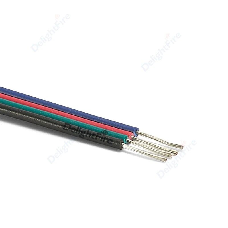 Удлинитель для светодиодной ленты DelightFire 50m, 4pin wire, 22AWG