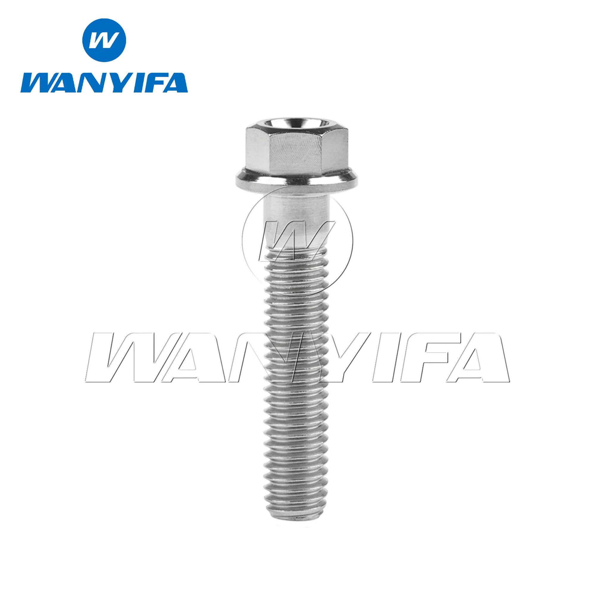 Титановый болт Wanyifa M6x10 ~ 100 мм, маленькие шестигранные фланцевые винты для велосипеда и мотоцикла, нержавеющая сталь, 8/12 шт.