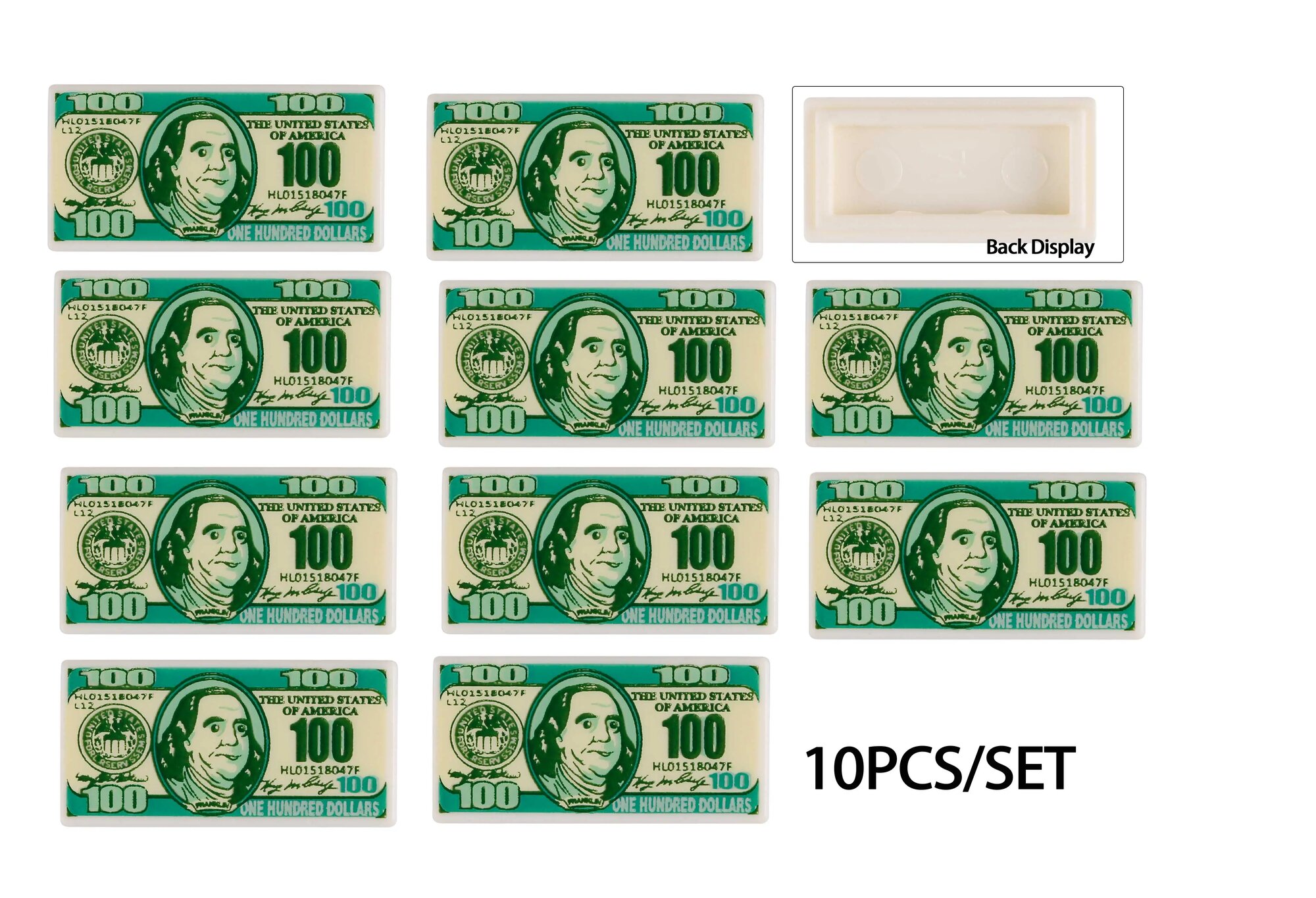 10шт. Плитка с $100, Строительные блоки