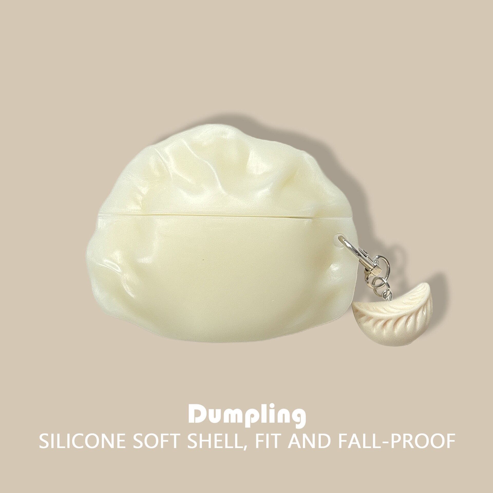 Новый совместимый с Apple AirPods Pro 2 беспроводной Bluetooth наушник защитный чехол, силиконовый креативный чехол в форме пельменя