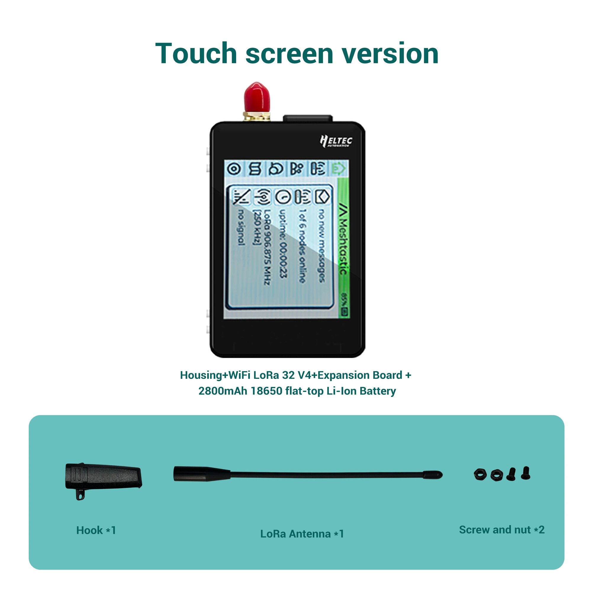 Heltec Automation WiFi LoRa 32 V4 Расширение комплекта 28 дБм Touch screen