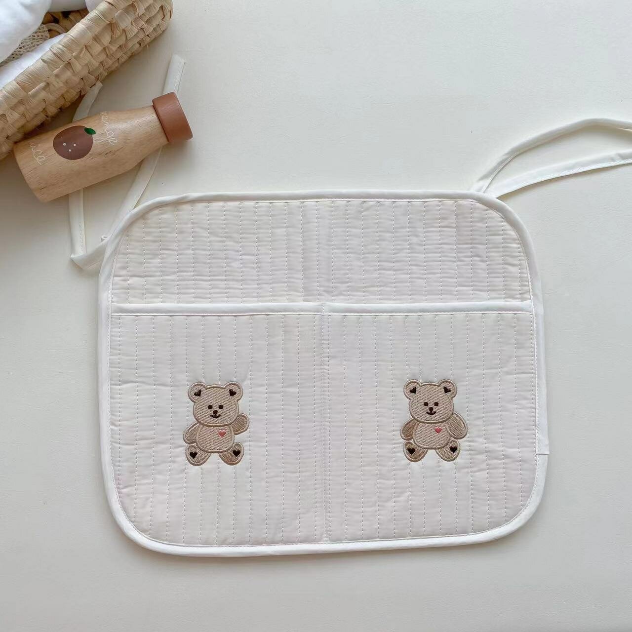 Ins Hanfeng детская коляска подвесная сумка мультфильм Медведь Бутылка молока сумка для хранения подгузников подвесная