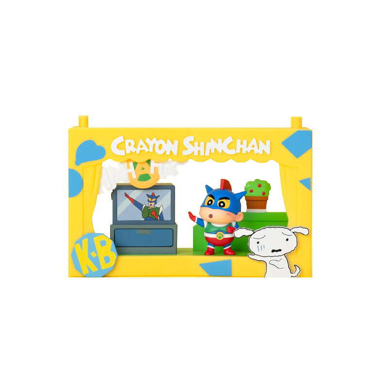 Коллекционные коробочки-сюрпризы унисекс POP MART «Театр Жизни» Crayon Shin Chan, Confirmed-Action Kamen Channel (Open)