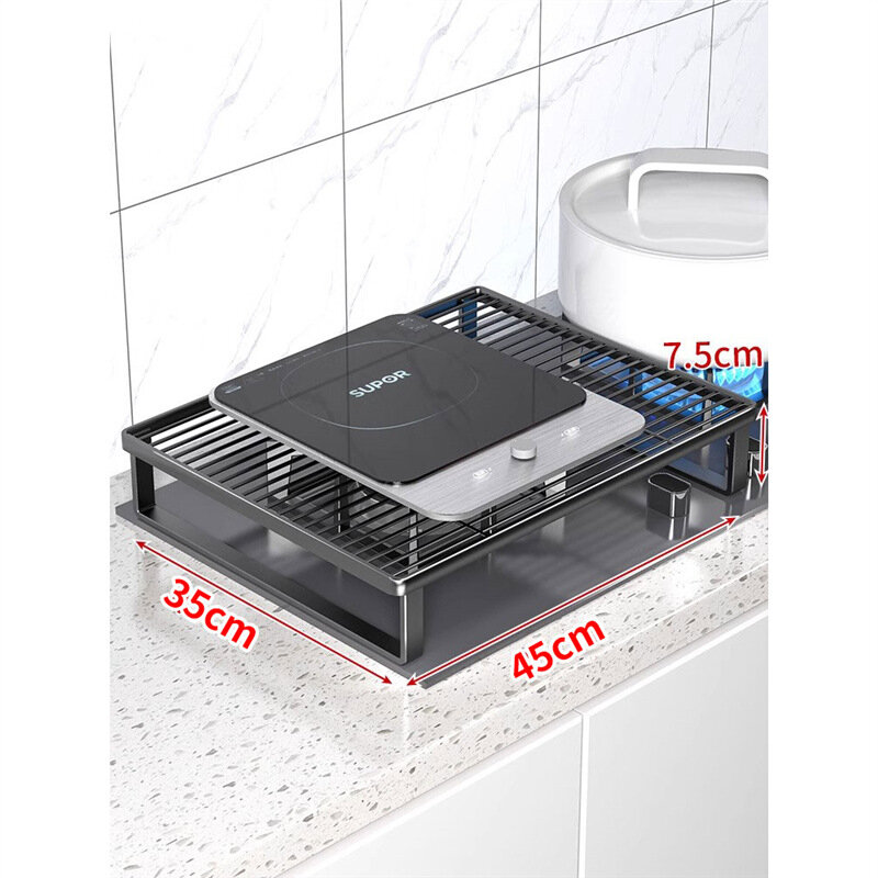 Кухонная газовая плита, подставка для газовой плиты, подставка для индукционной плиты, держатель для плиты, подставка для хранения кастрюль, необходимый предмет для дома