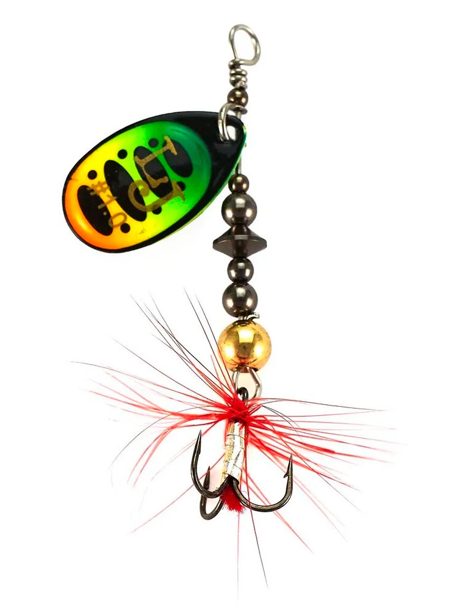 Блесна вращающаяся LUCKY JOHN BONNIE BLADE 1, расцветка 008, вес 3,5 г, размер #1 / Блесна для рыбалки на щуку, окуня