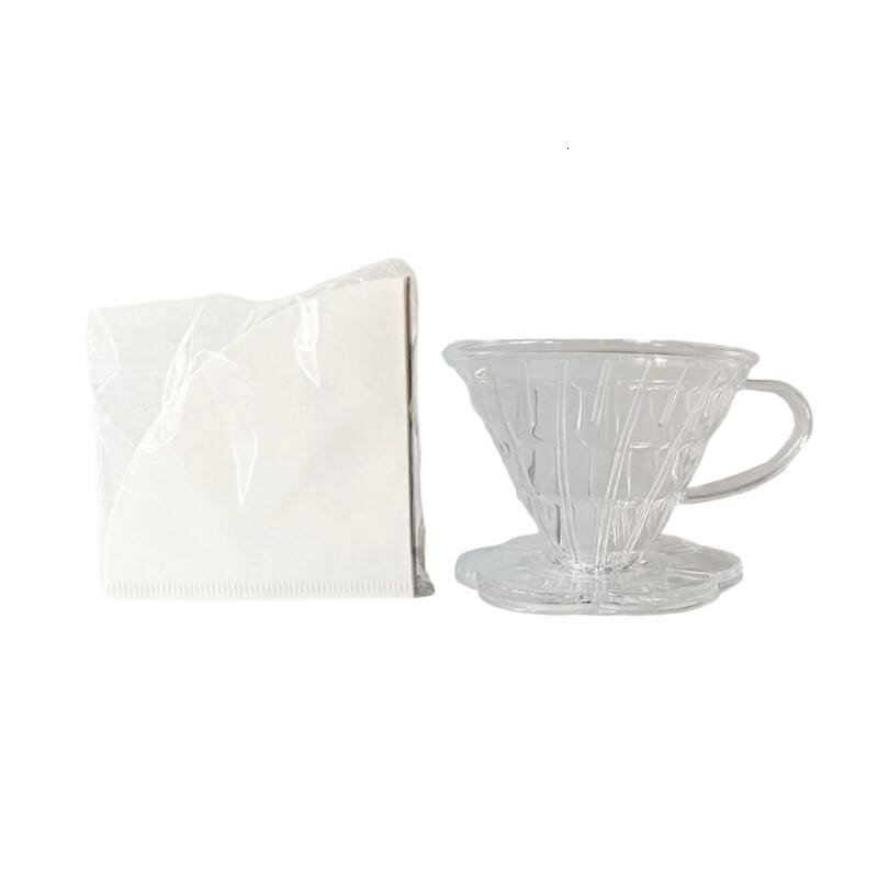 Кофейный дрип-дриппер, практичная утварь для кофе, Прозрачный цвет - S