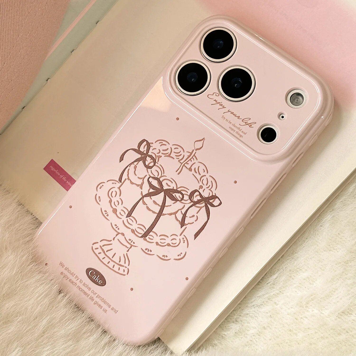 Чехол для iPhone 16 Pro с милым мультяшным дизайном 01