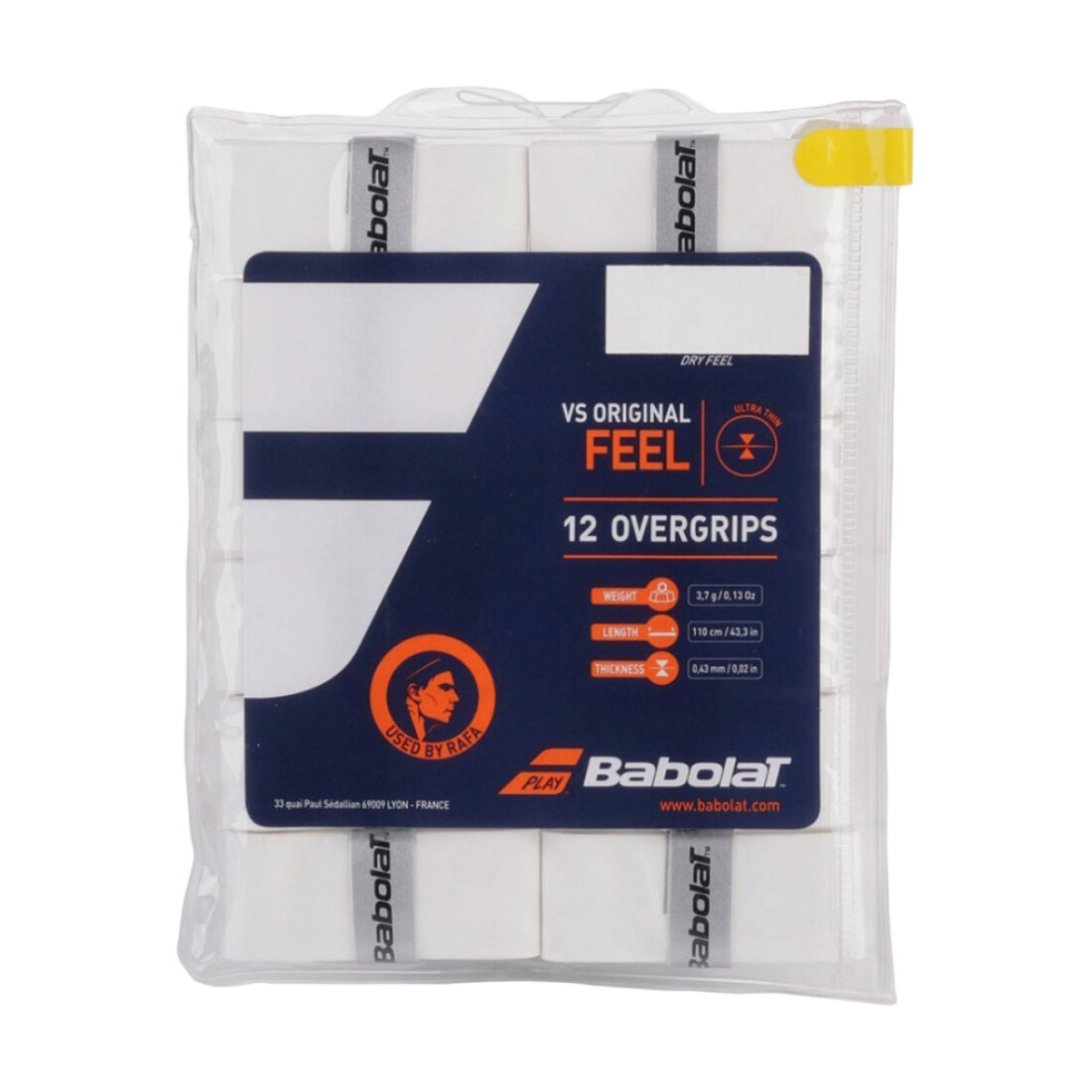 Обмотка для ручки ракетки Babolat Overgrip VS Original x12 White 654010-101