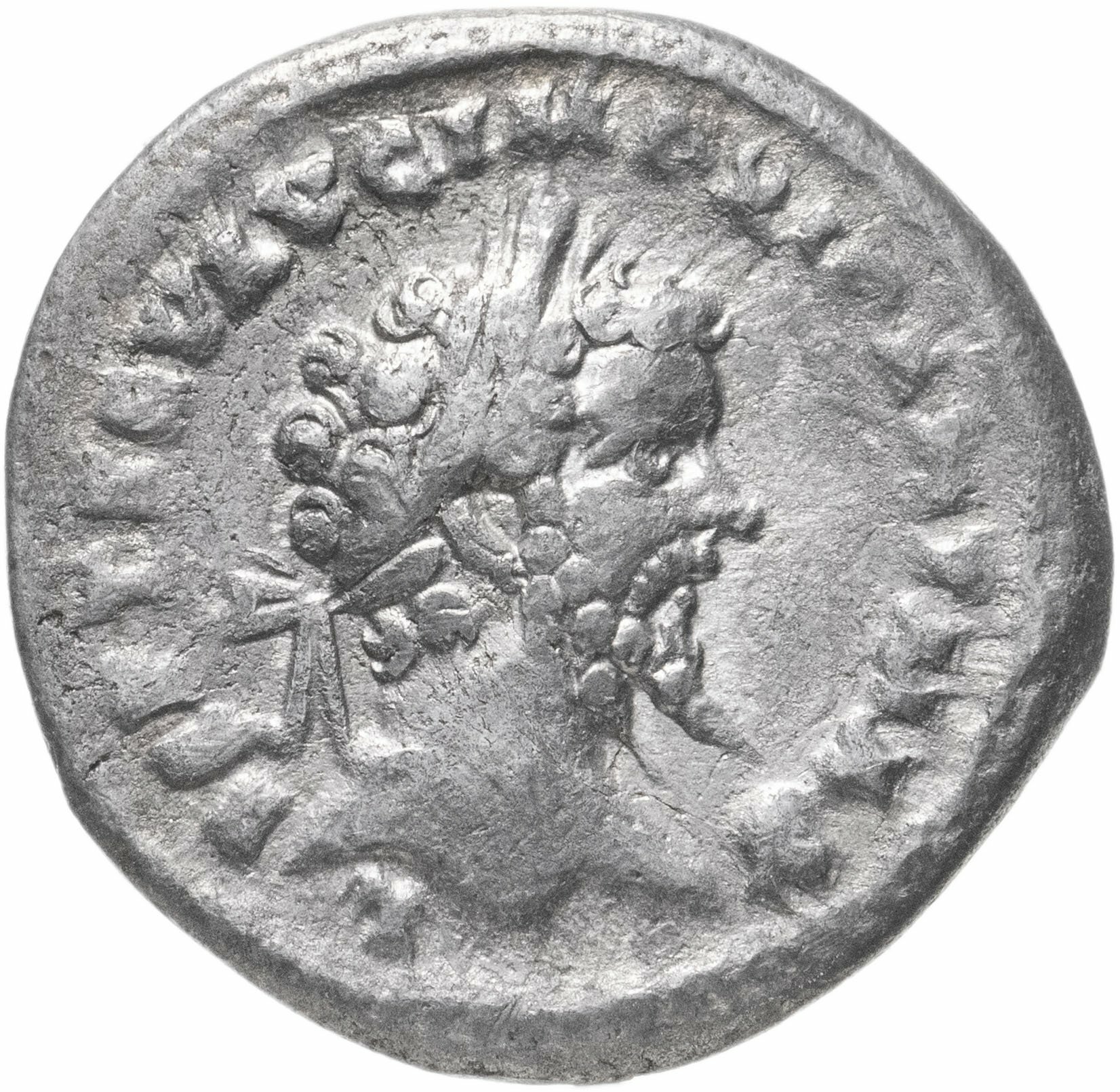 Римская империя, Септимий Север, 193-211 годы, Денарий Монета персонификация Монетной чеканки, Серебро, в сохранности VF