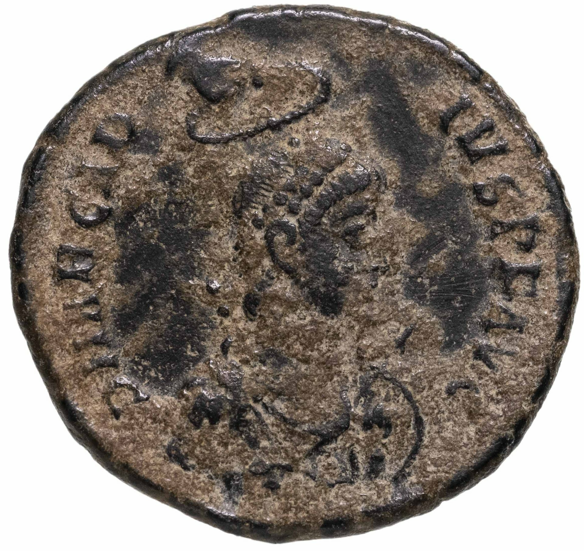 Римская империя, Аркадий, 383-408 годы, Майорина , Медь, в сохранности VF