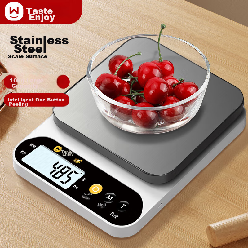 Weizhixiang Kitchen Scale, Electronic Scale for Home Use, Stainless Steel Gram Scale, High-Precision Food Scale, Small Precision Tea Scale, Jewelry Scale