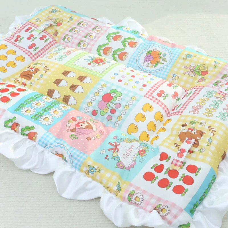 Подвесная лежанка-качели для кошек в японском стиле, плетеная корзина из ротанга, безопасное спальное место для кошек и