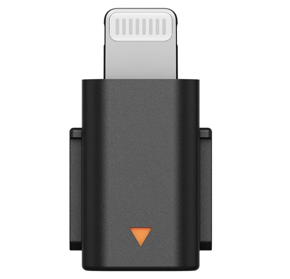 Оригинальный адаптер Mic Mini Phone (Lightning) позволяет приемнику DJI Mic Mini подключаться к мобильным устройствам Apple с портами Lightning для записи.