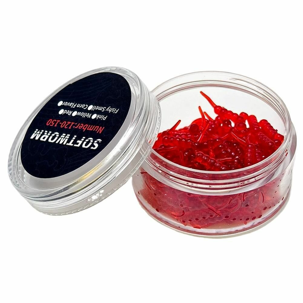 Динамический плавающий мотыль, силиконовая приманка для донной и безкивковой ловли, имитация личинки на карася и карпа