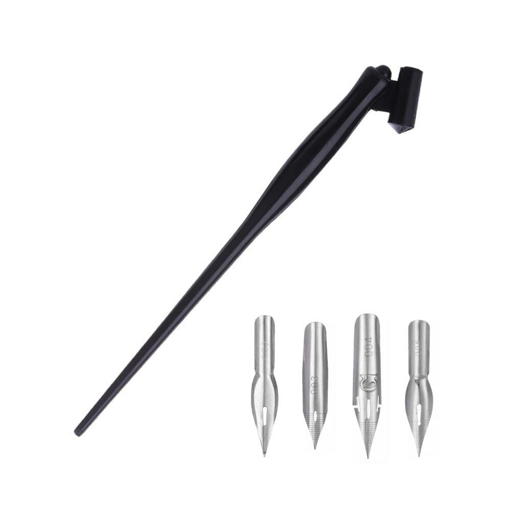 Наклонное перо с четырьмя наконечниками для рисования и письма