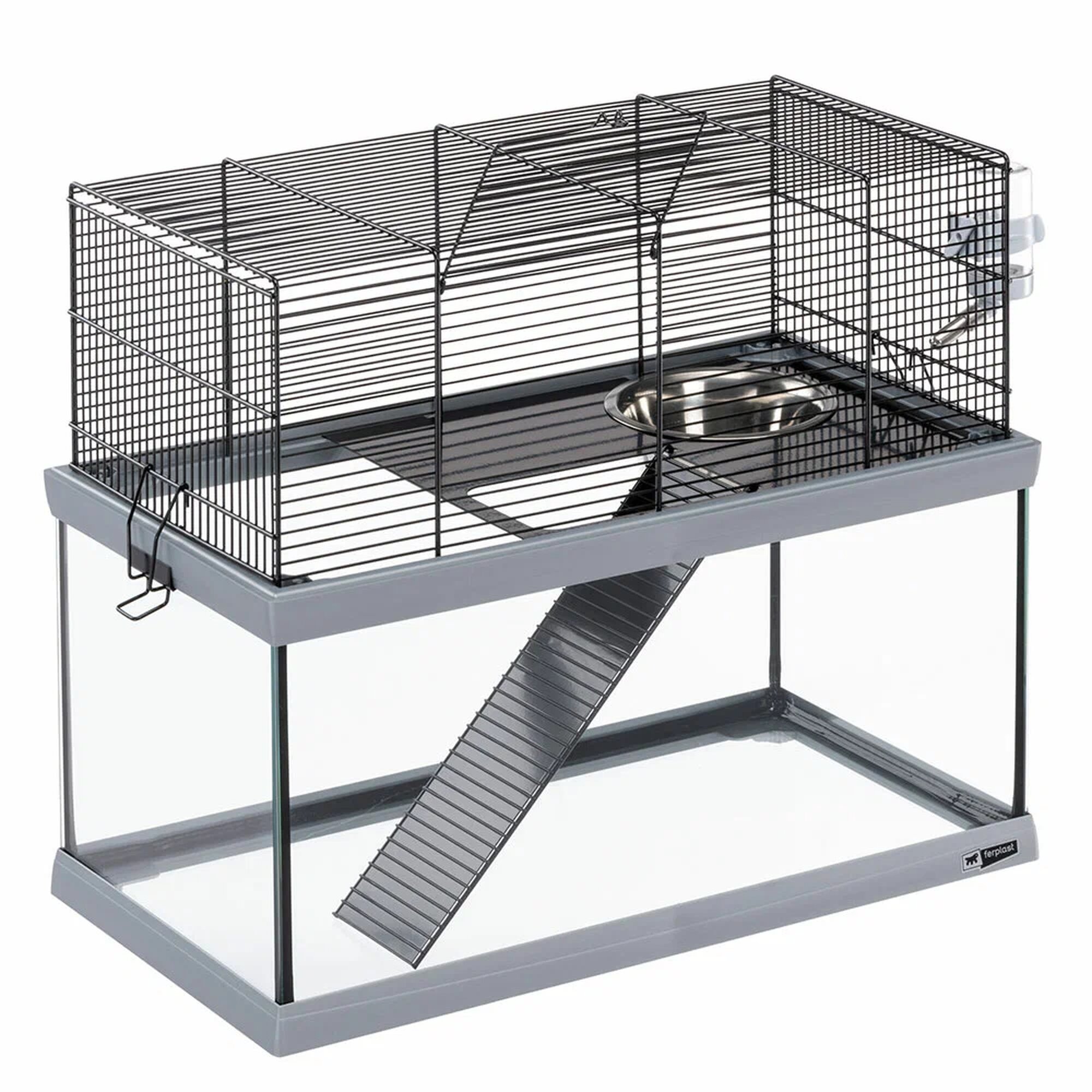 Клетка-террариум для песчанок Ferplast GABRY 50, стеклянная, с аксессуарами, 52×27×44 см