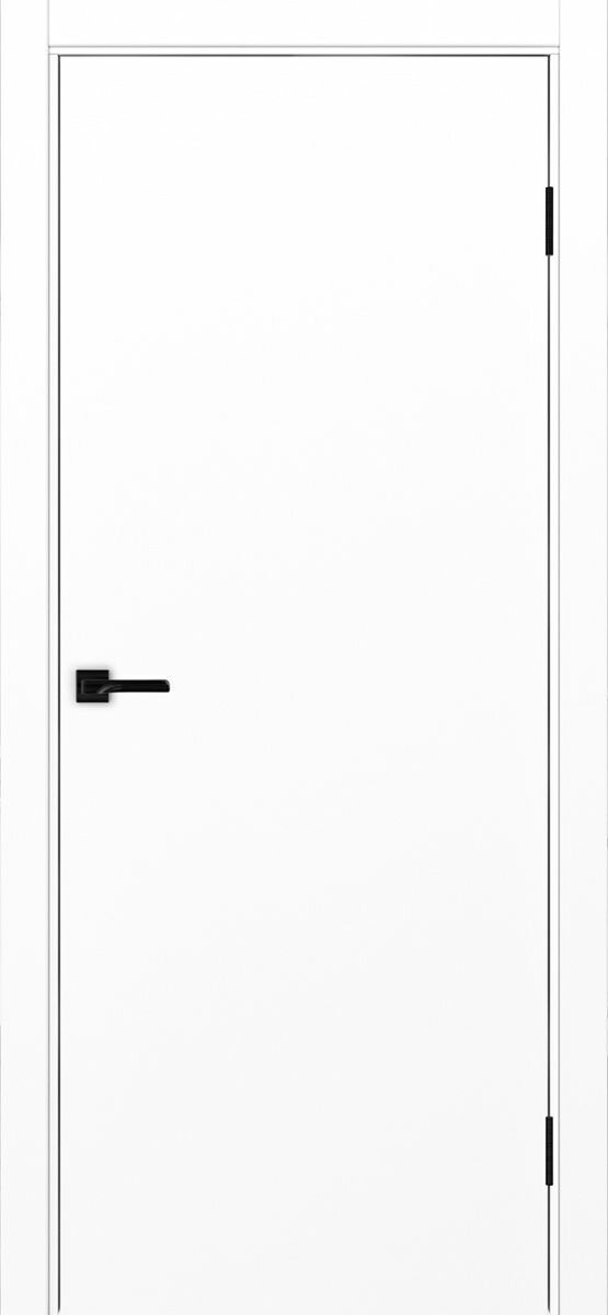 Межкомнатная дверь Неаполь_201 ЭКО-шпон (800х200), Белый снежный Щит МДФ