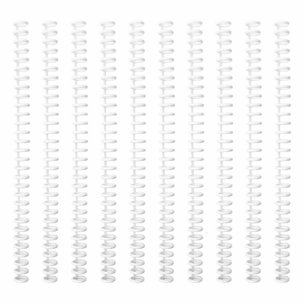 10 Шт гребенчатых корешков для переплета, легко открываемых и закрываемых, пластиковых гребенок и корешков для документов, блокнотов, папок