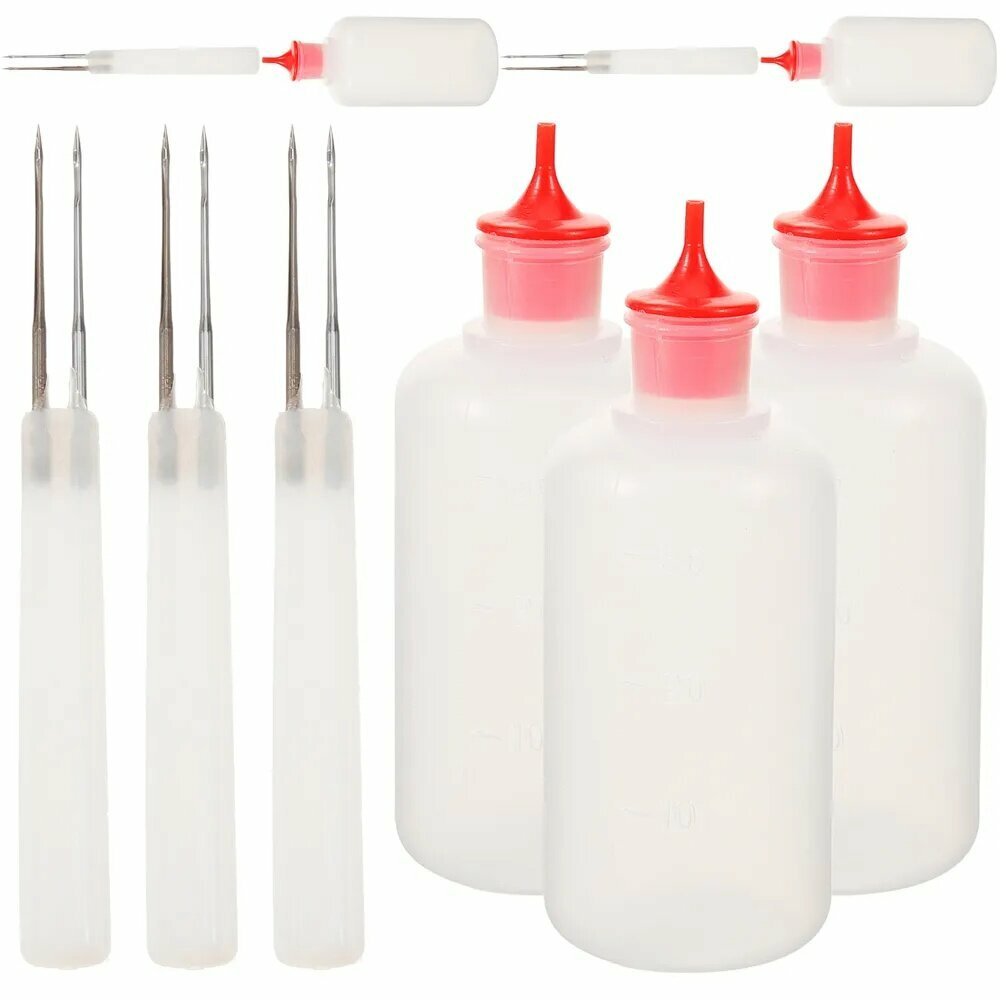 Ветеринарные инструменты для вакцинации птиц, комплект из 10 игл и флаконов, размер 8,00 3,00 3,00 см