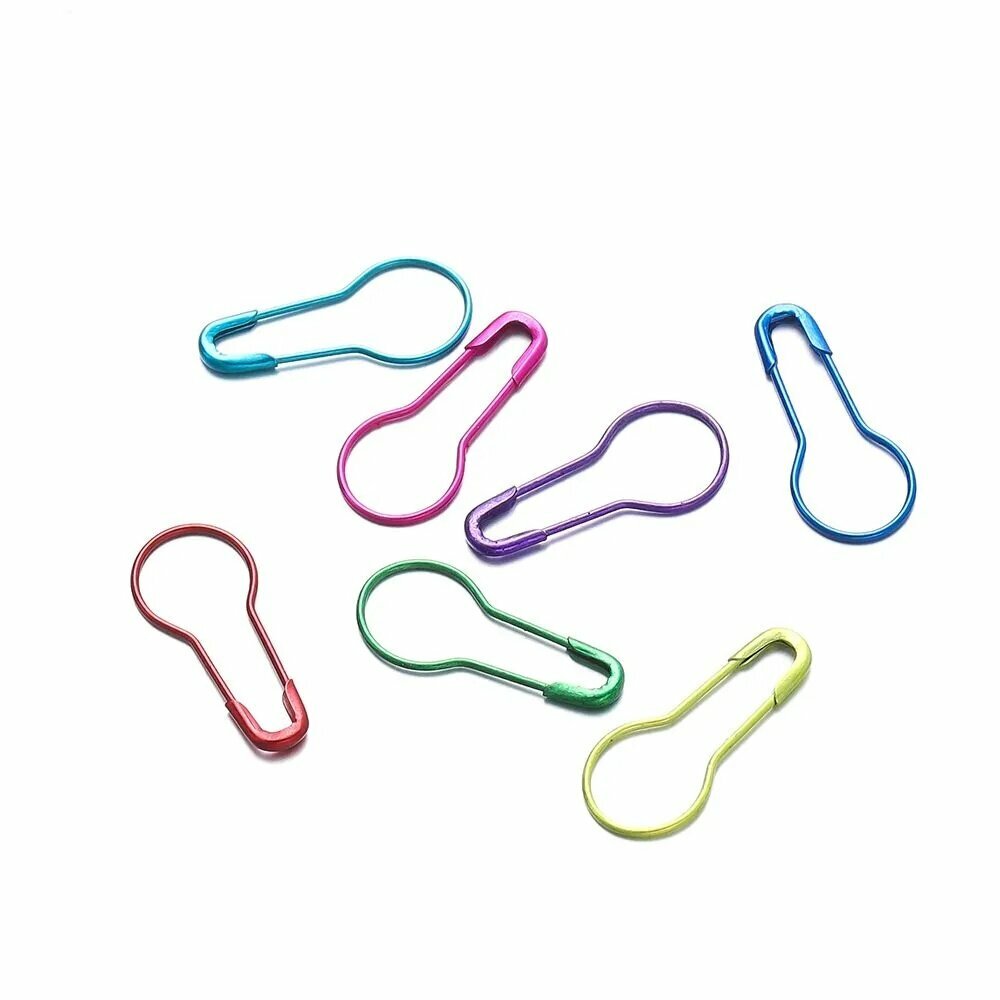 Маркеры для вязания, булавки для вязания металлические, крючки, маркировщик петель, набор 50 шт, размер 21.5х9.5 мм