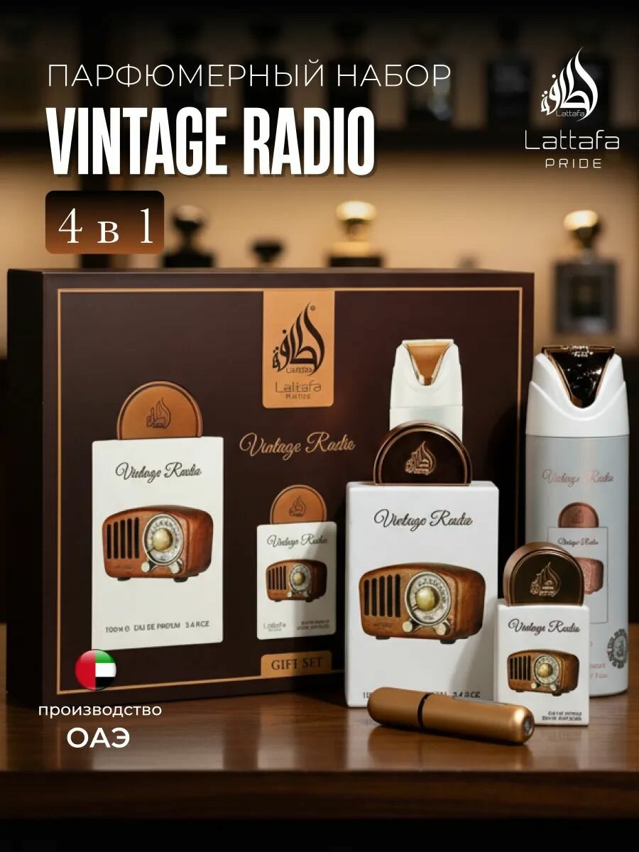 Подарочный набор духов Vintage Radio