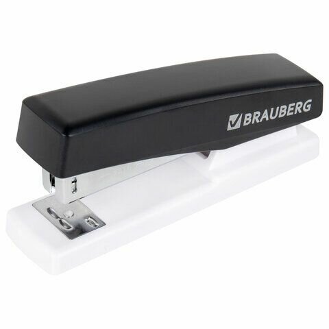 4 шт. Степлер №24/6, 26/6 BRAUBERG "STYLE MAX", до 30 листов, черный, 272749