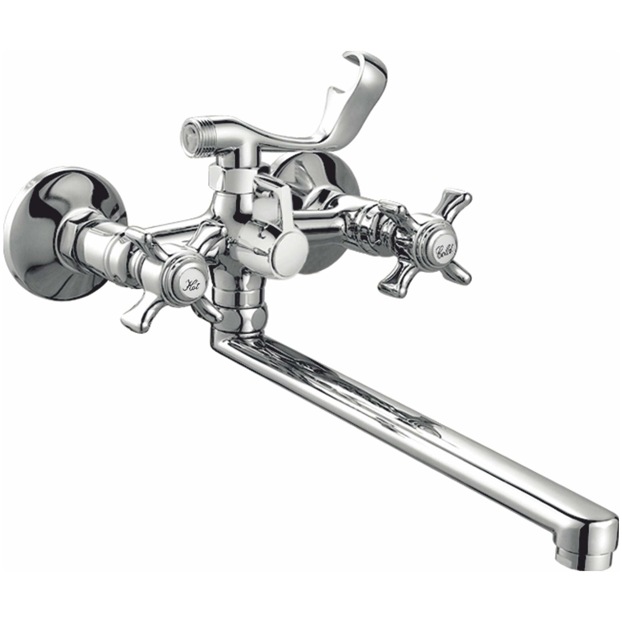 Смеситель для ванны VITARTA VT.52.08.01 длинный излив хром