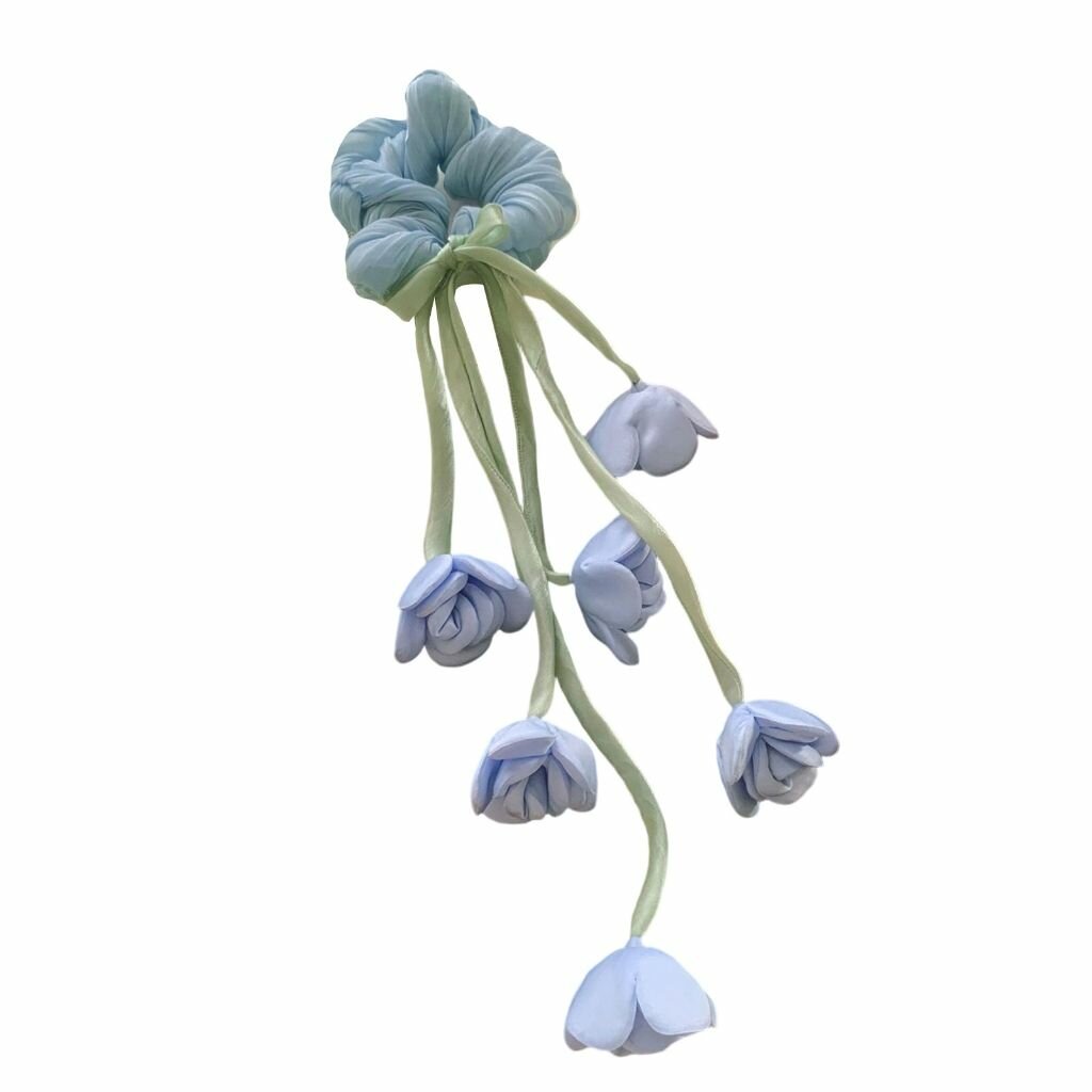 Цветок ландыша, Кружок Для волос В Толстой кишке-Синий