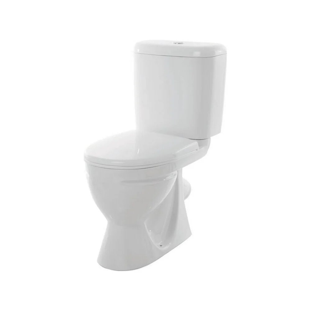 Унитаз-компакт SANITA Стандарт Комфорт белый, антивсплесковая система, микролифт, каскадный слив