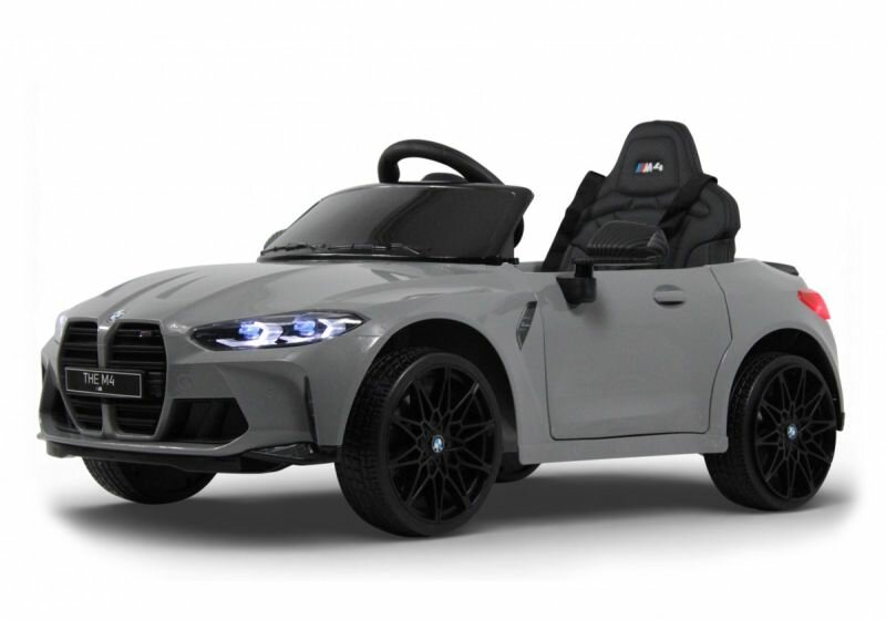 Другие электромобили Rivertoys Детский электромобиль BMW M4 (A004AA) серый