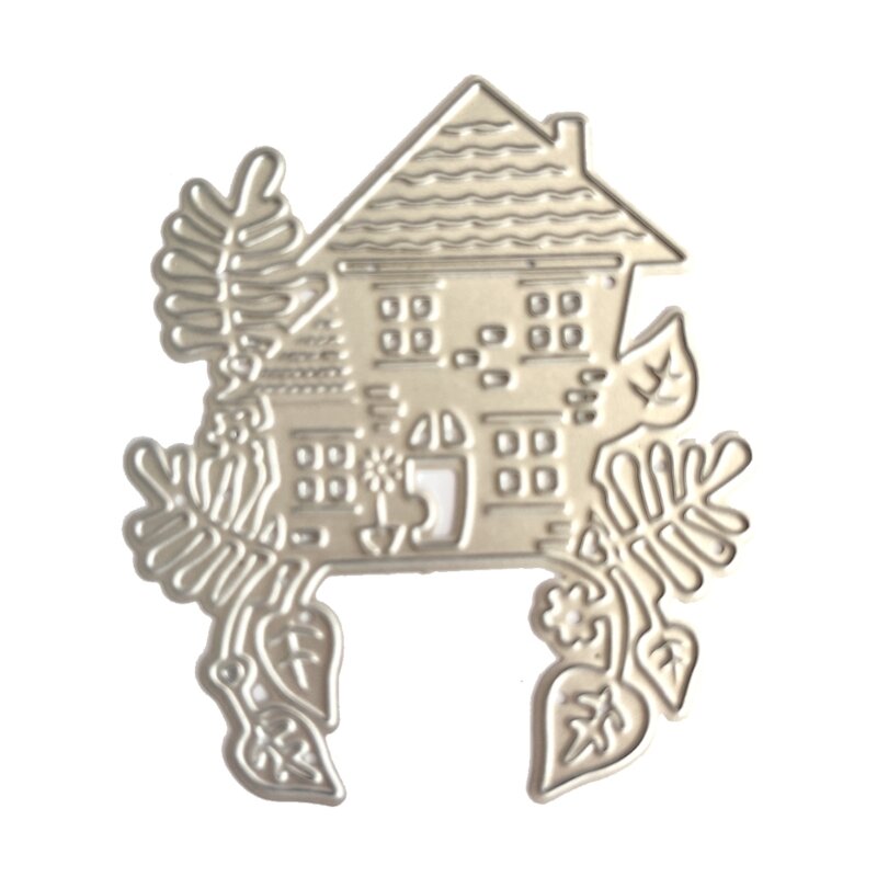 Metal Die Cuts Straw House Cutting Dies Stencils DIY Cutting Template Scrapbook