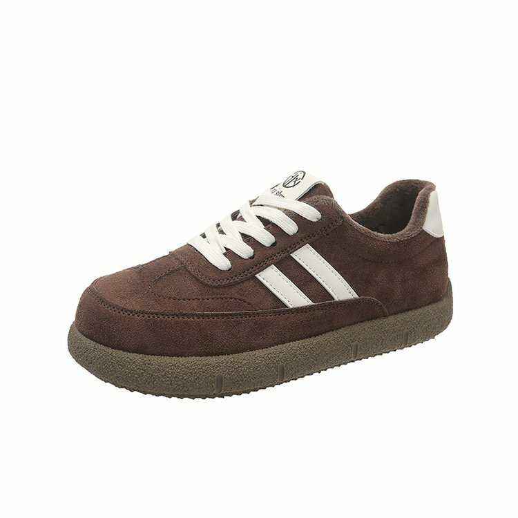 ВесКеды ИзнСтой AIS Кроссовки Женщины Осень Зима Флис Корейский Связка Универсальный Спортивные/Camel