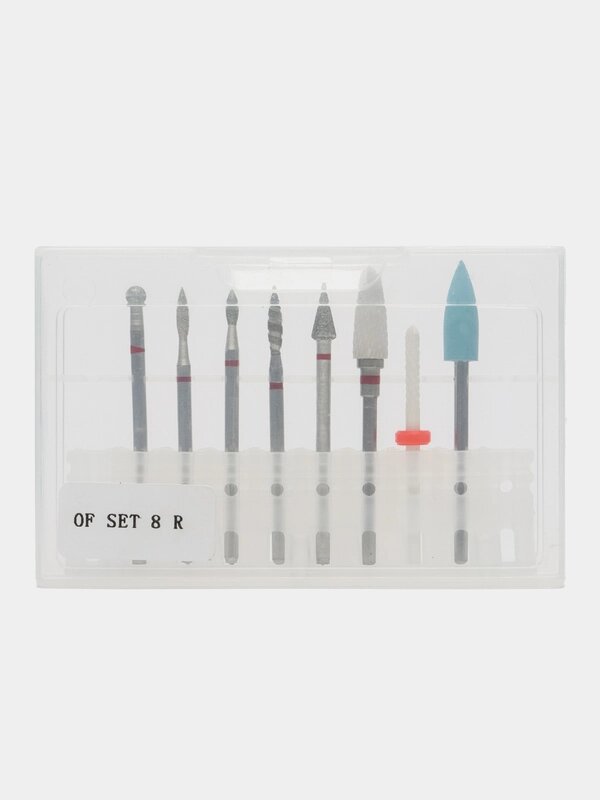 Набор фрез для маникюра, 8 фрез