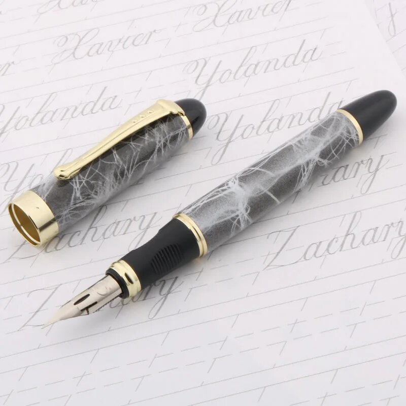 Перьевая ручка JINHAO 450 нержавеющая сталь Marble grey