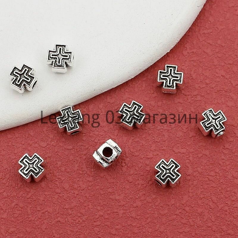 Бусины для креста 6 мм, 100 шт