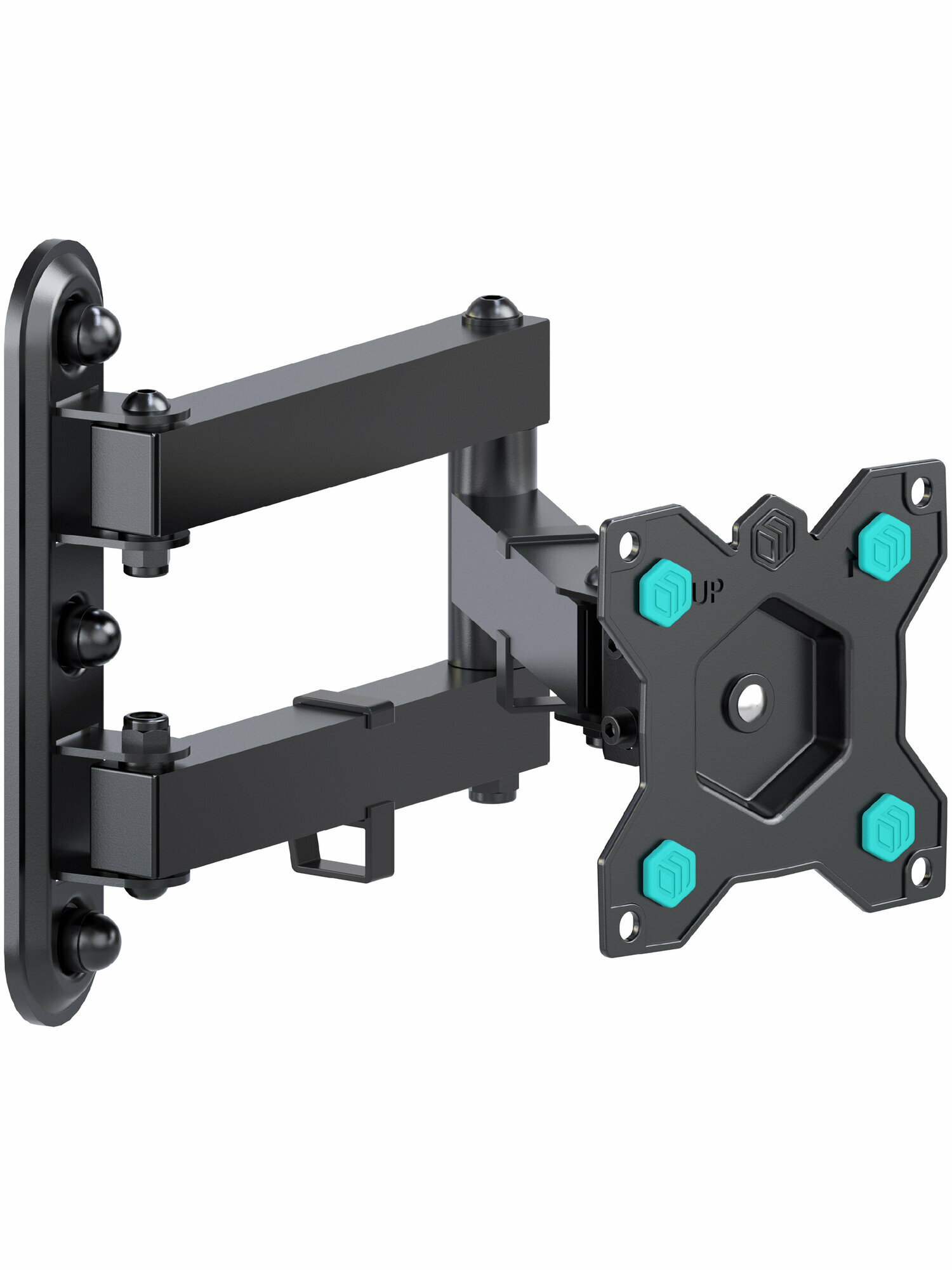 Кронштейн для телевизора настенный 10"-35" ONKRON R4 наклонно-поворотный с вращением, кронштейн для монитора до 20 кг, чёрный