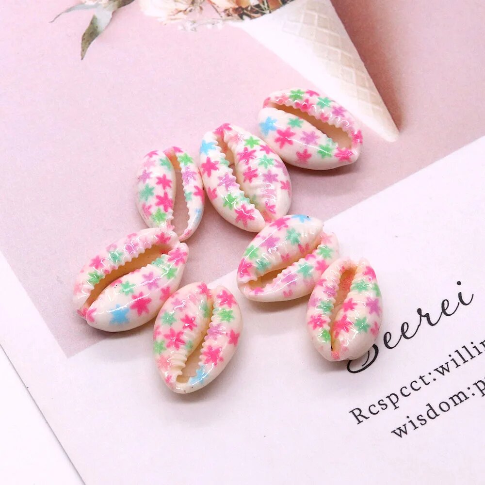 Бусины морские раковины квадратные 9х19 мм 5 шт R-5pcs