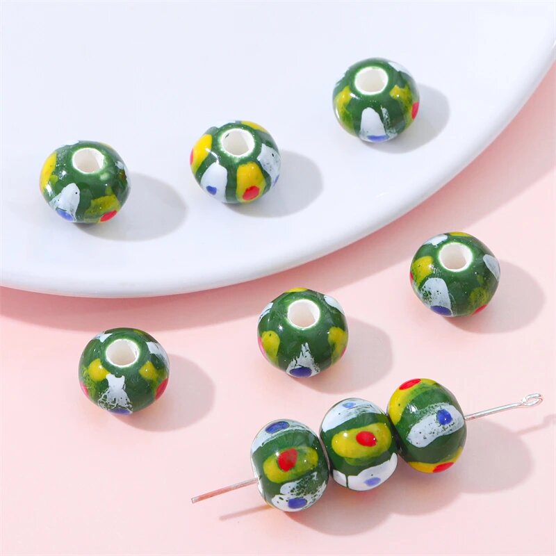 Фарфоровые бусины-шармы 2/4 шт. 4pcs, 13