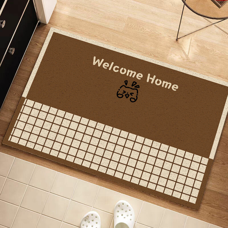 Welcome Home Карточная решетка Нескользящий коврик с пилой, 90x120 см для внутреннего и наружного использования, легко