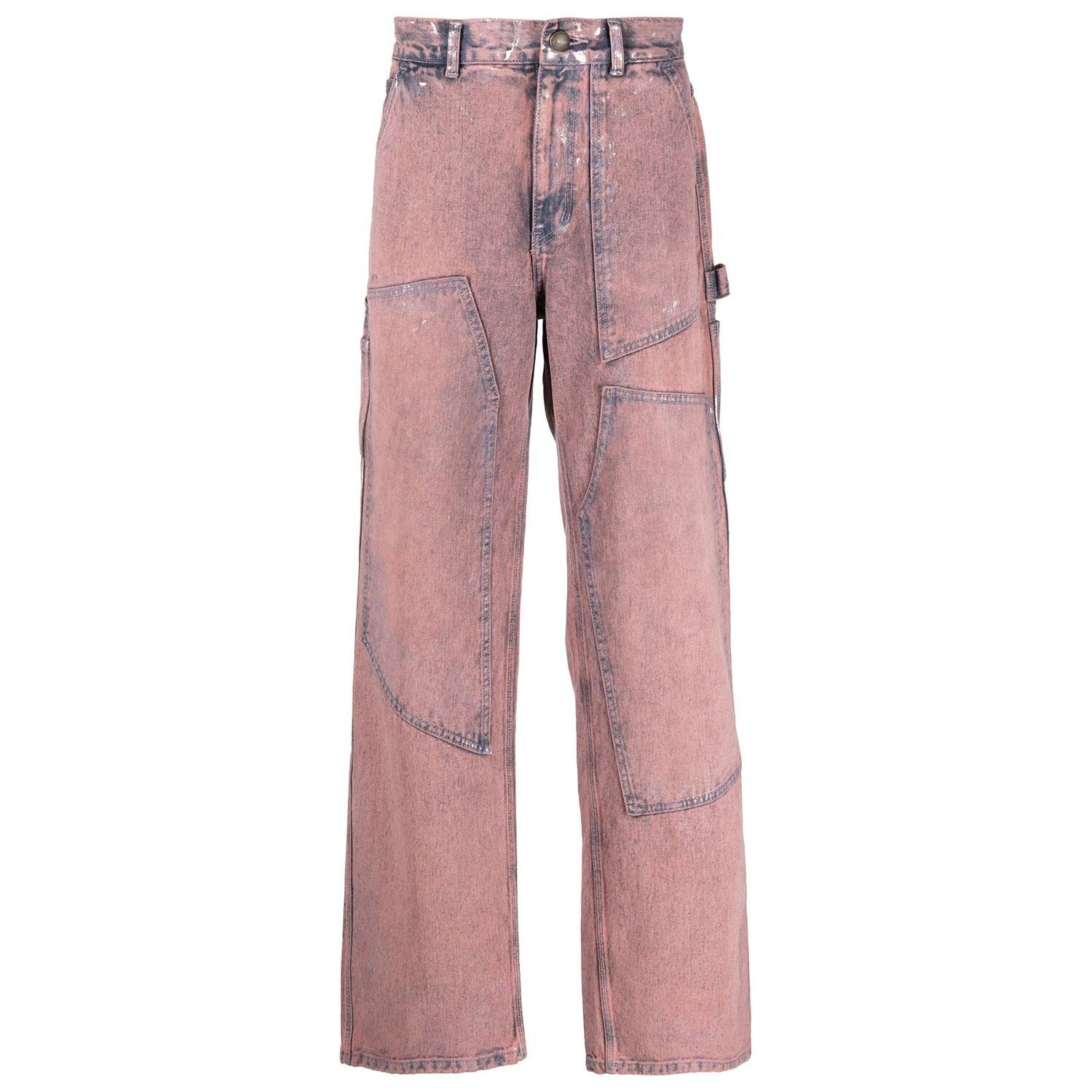 Джинсы ДЖИНСЫ ANDERSSON BELL WAX COATED CARPENTER WIDE-LEG JEANS 