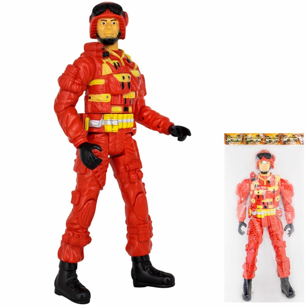 Фигурка КНР 185-7, "Пожарный", в пакете с хедером