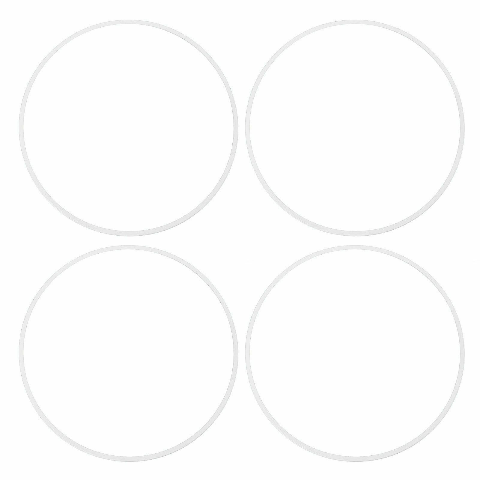 Защитные кольца для дисков 17", самоклеящиеся, белые, 4 шт