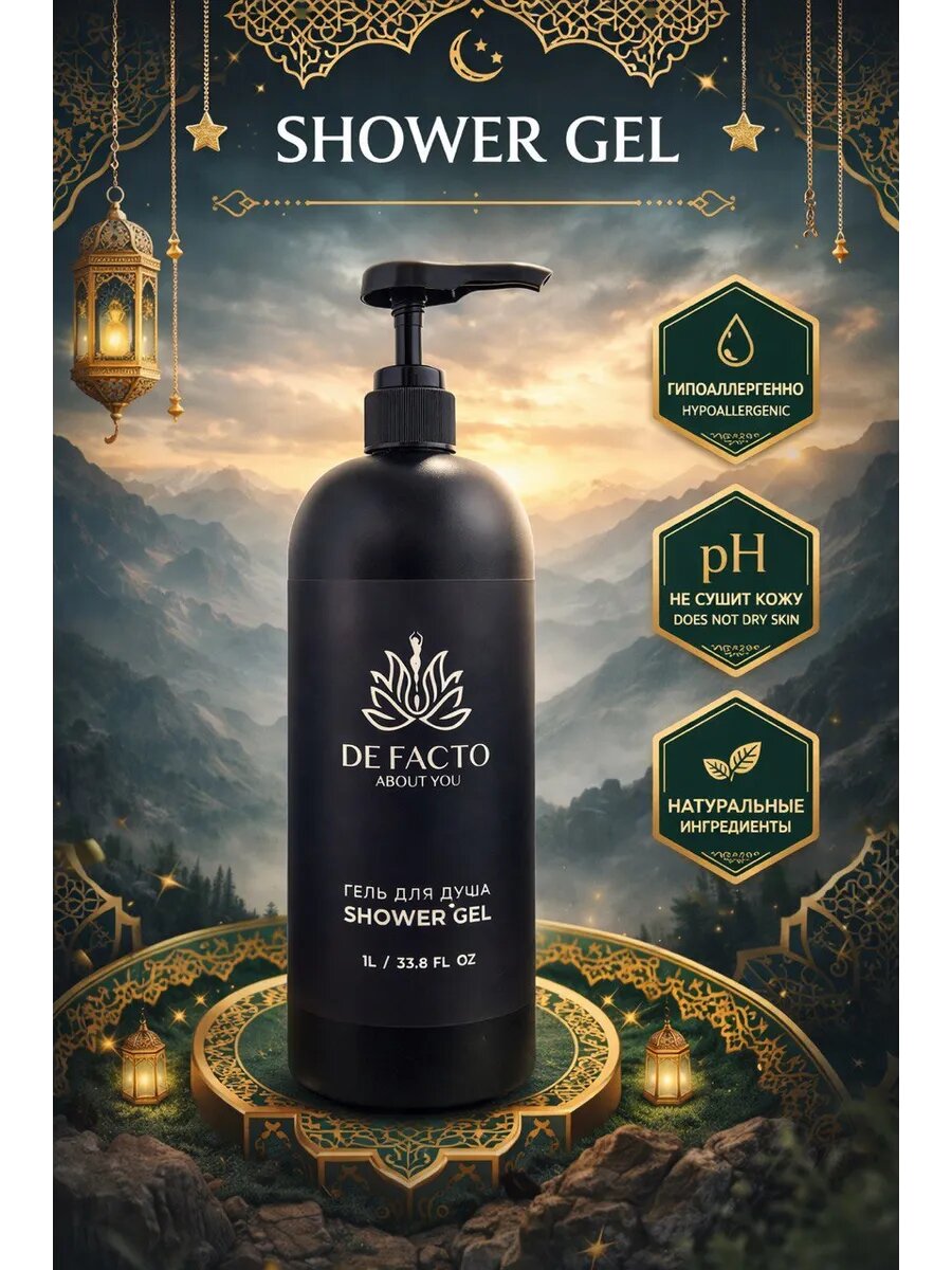 Парфюмированный Гель для душа Сандал и Шалфей